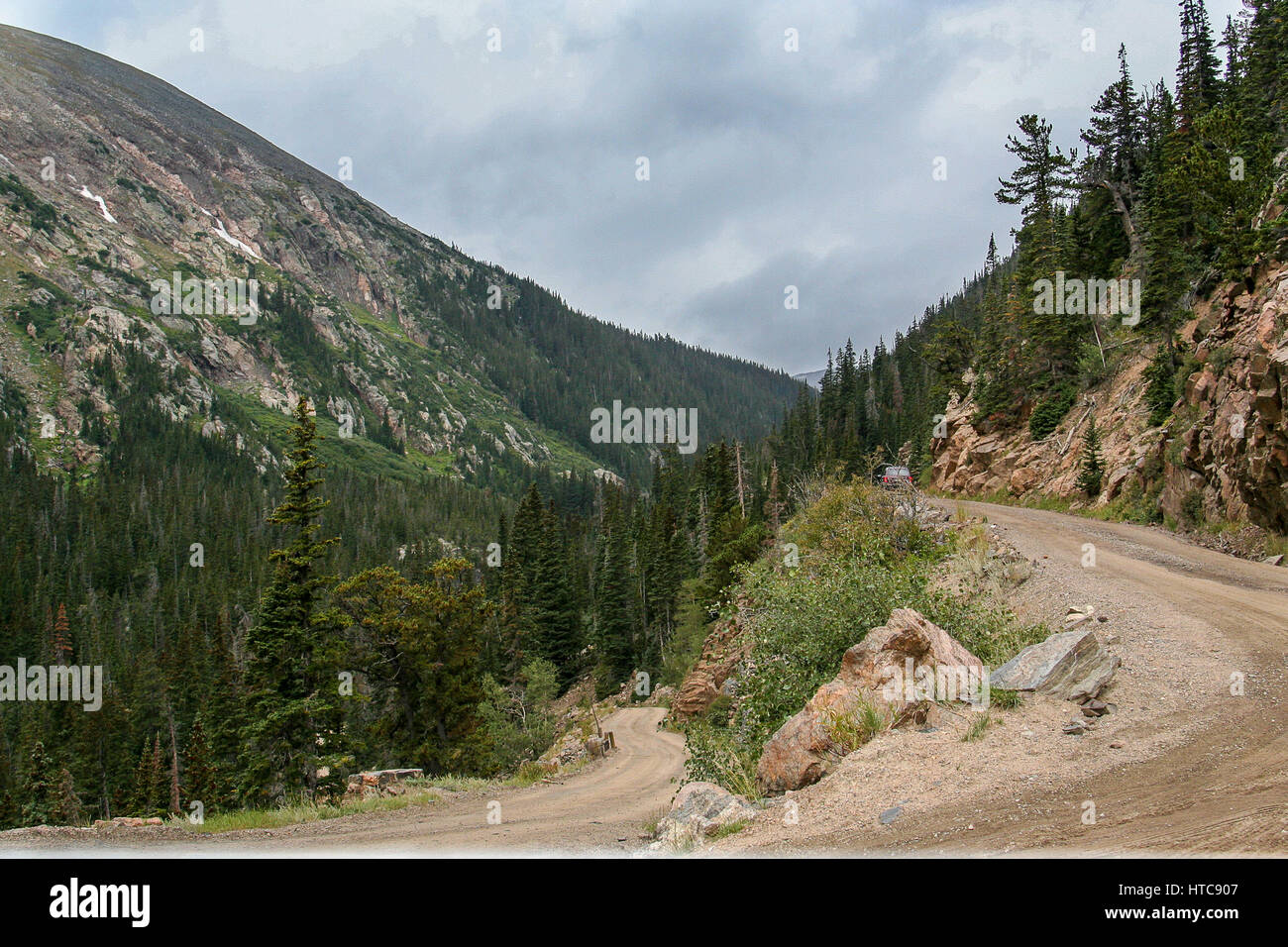 Old fall river road in Rocky Mountain State Park Stock Photo - Alamy