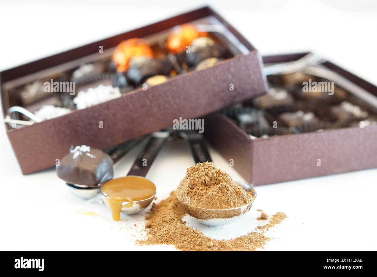 Mixed Chocolate boxes Stock Photo - Alamy