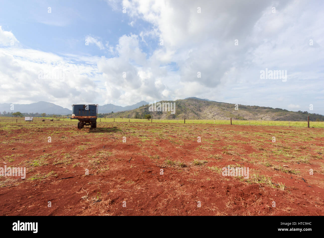 Cattle ranch view on the island of Oahu Hawaii Stock Photo - Alamy