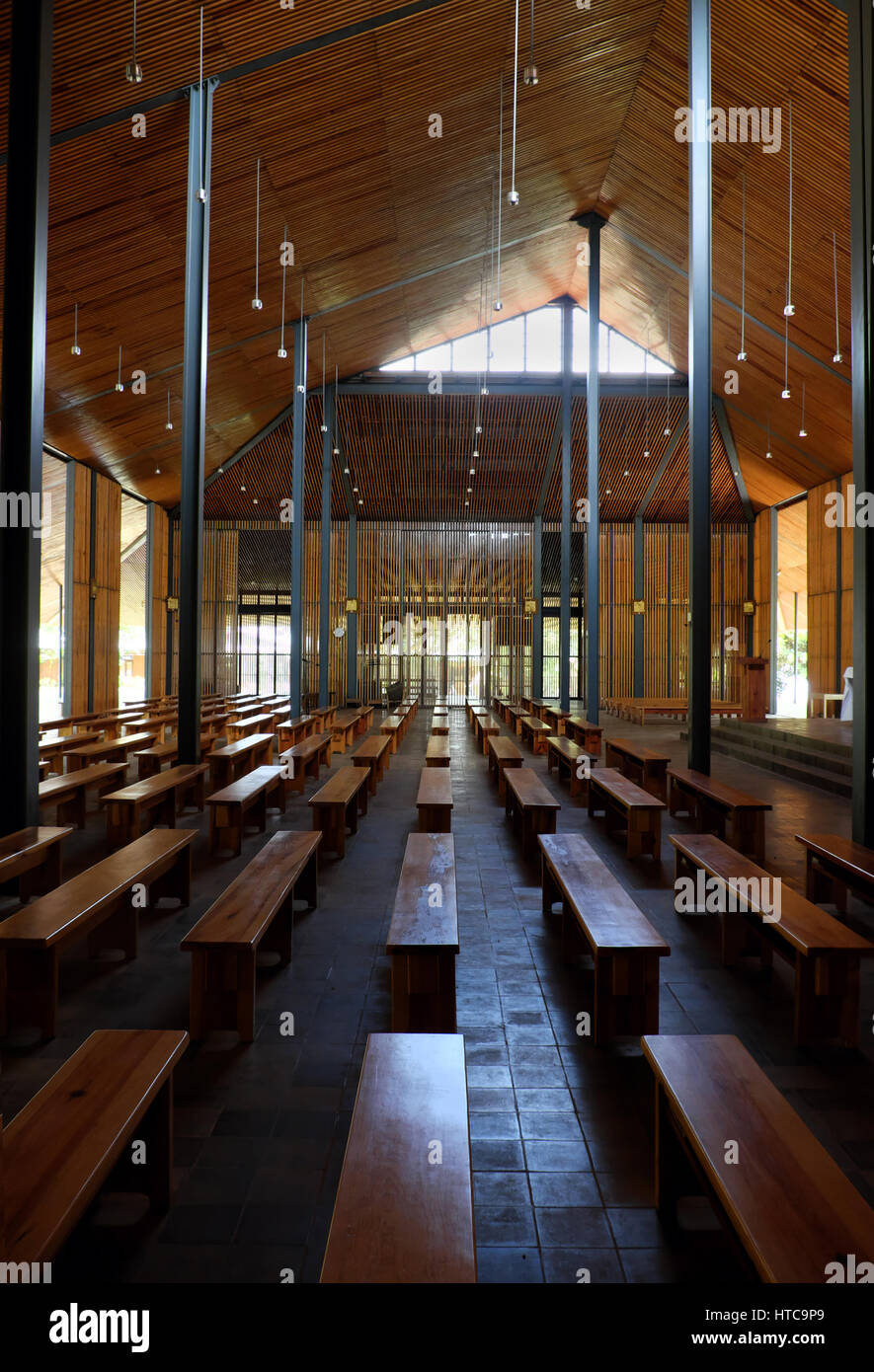 Wooden church cathedral catholic vietnam hi-res stock photography and ...