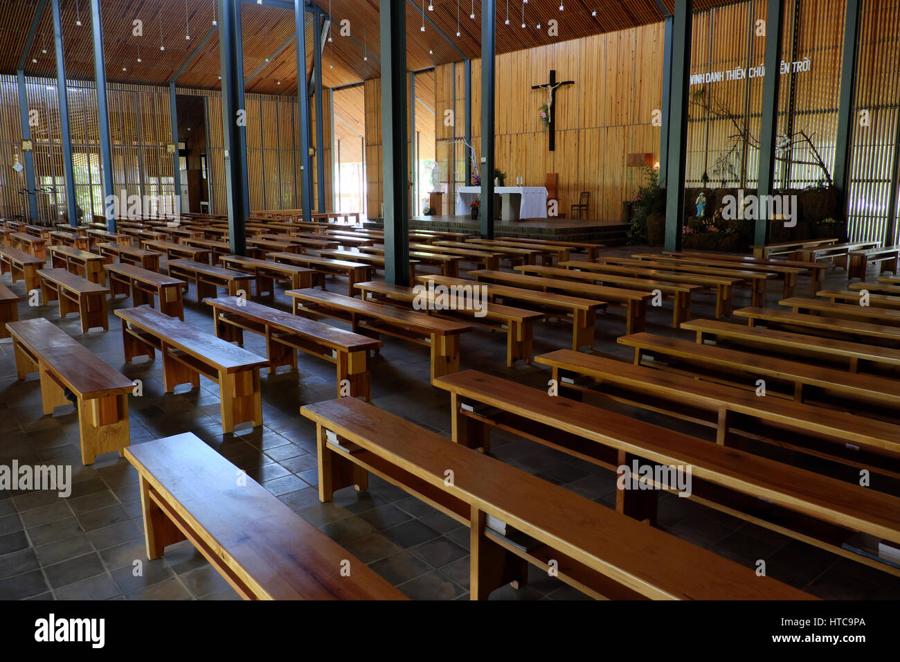 Amazing architecture of inside Ka Don church, Don Duong, VietNam, Dalat ...