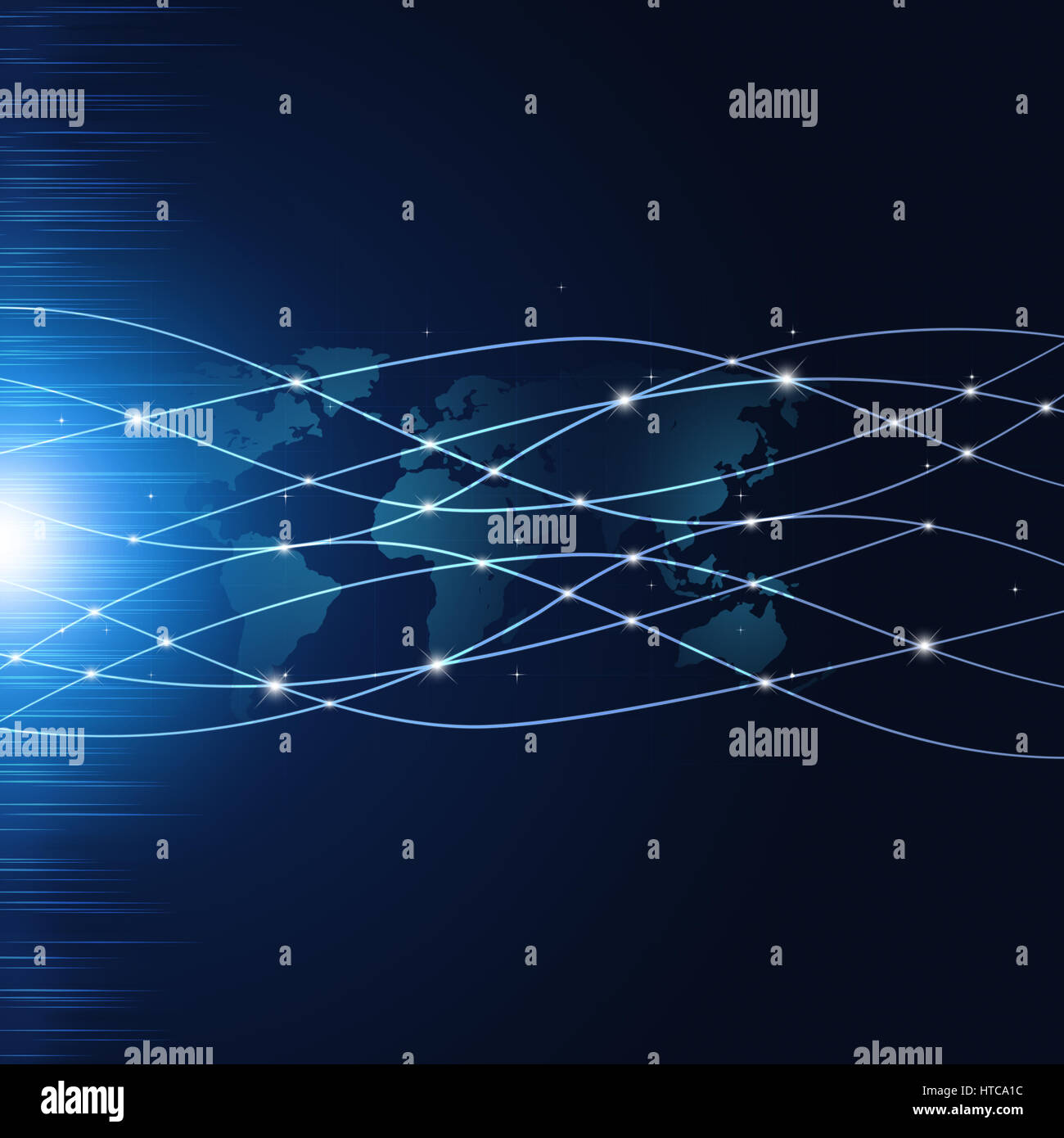 Global web connection abstract hi-res stock photography and images - Alamy