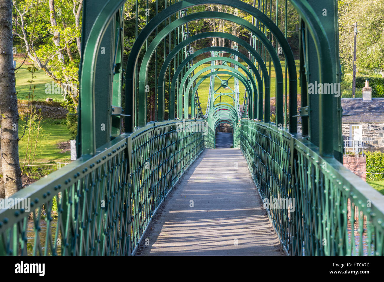 Port Na Craig footbridge, Pitlochry, Scotland Stock Photo - Alamy