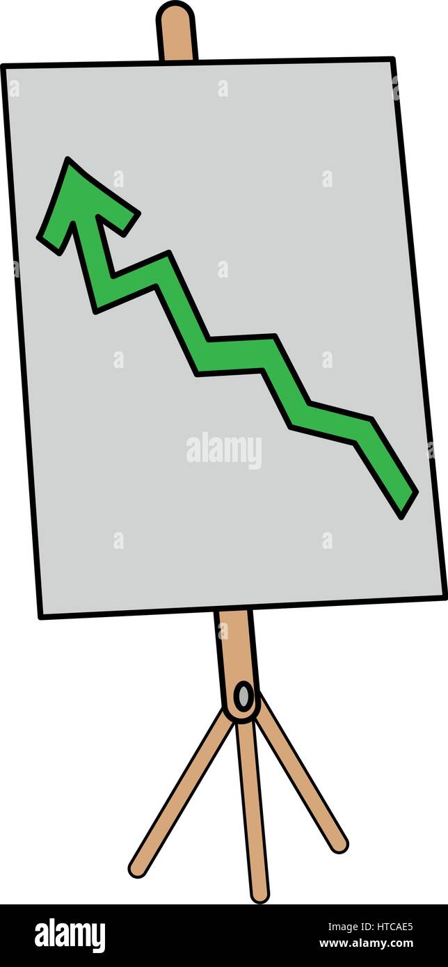 graph chart with arrow icon image Stock Vector Image & Art - Alamy