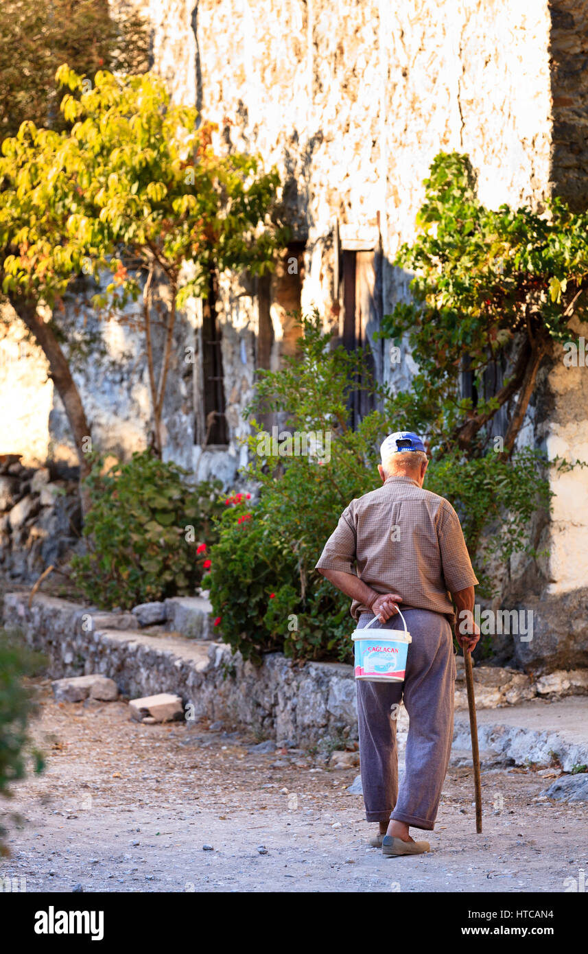 Kayakoy, Kaya valley, Turkey Stock Photo - Alamy