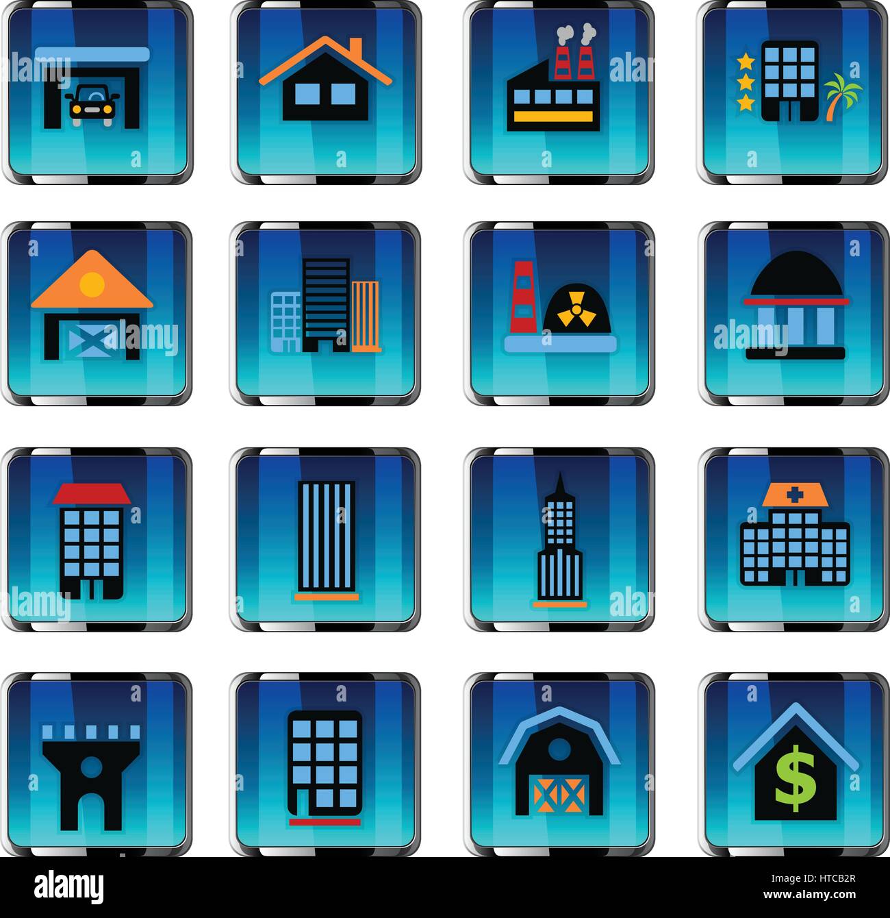 building web icons for user interface design Stock Vector Image & Art ...