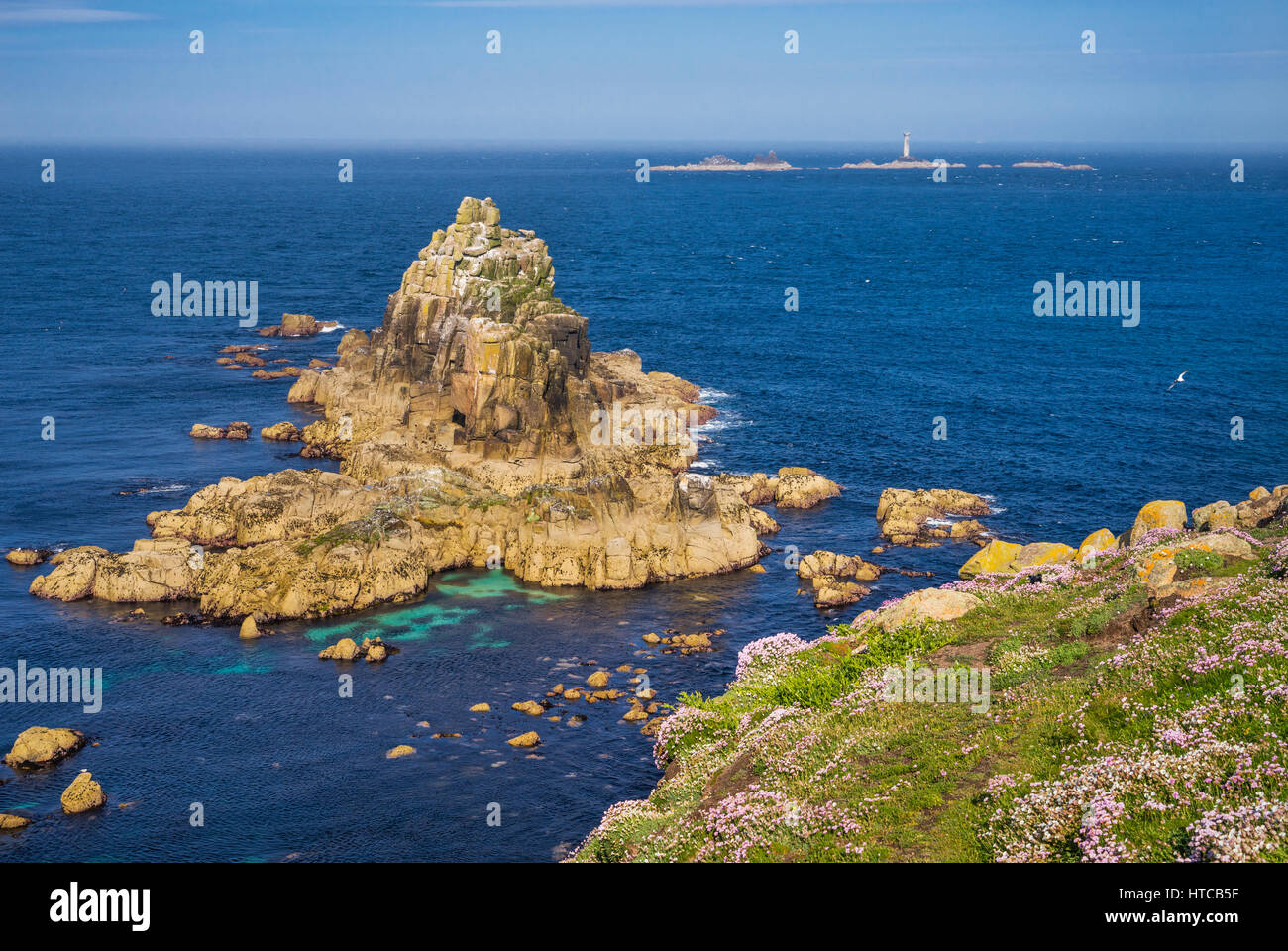 United Kingdom, South West England, Cornwall, Cornish Coast at Land's ...