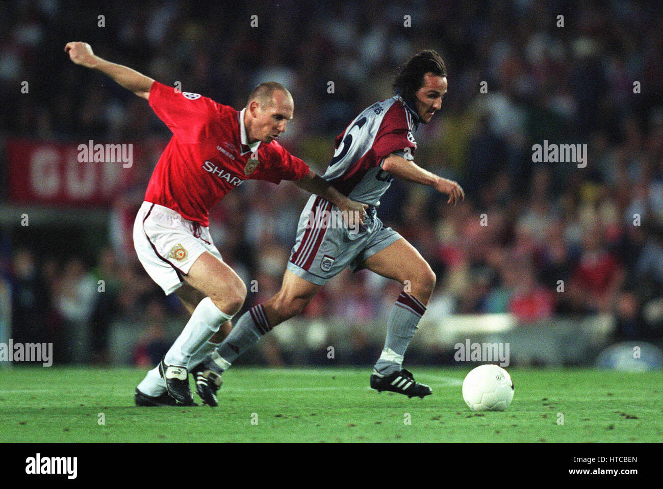 JENS JEREMIES & JAAP STAM BAYERN MUNICH V MANCHESTER UTD 26 May 1999 ...