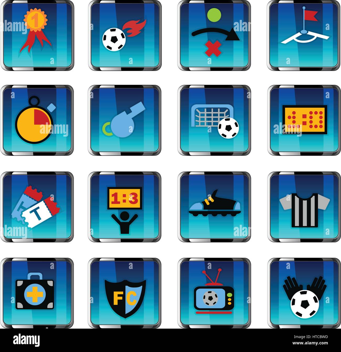 football web icons for user interface design Stock Vector Image & Art ...