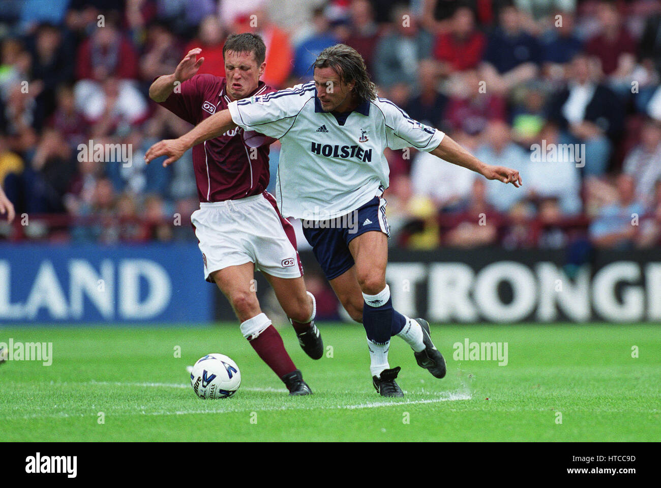 DAVID GINOLA & SCOTT SEVERIN HEARTS V TOTTENHAM HOTSPUR 25 July 1999 ...
