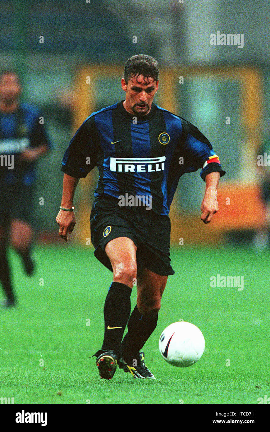 ROBERTO BAGGIO INTER MILAN 31 July 1999 Stock Photo - Alamy
