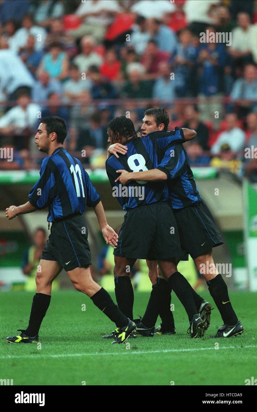 CHRISTIAN VIERI & GEREMI INTER MILAN V REAL MADRID 01 August 1999 Stock ...