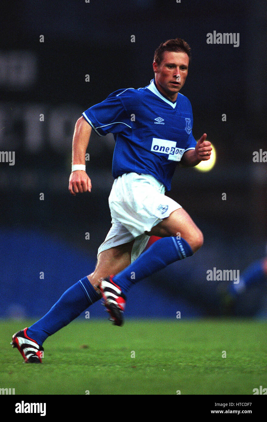 NICK BARMBY EVERTON FC 05 August 1999 Stock Photo - Alamy