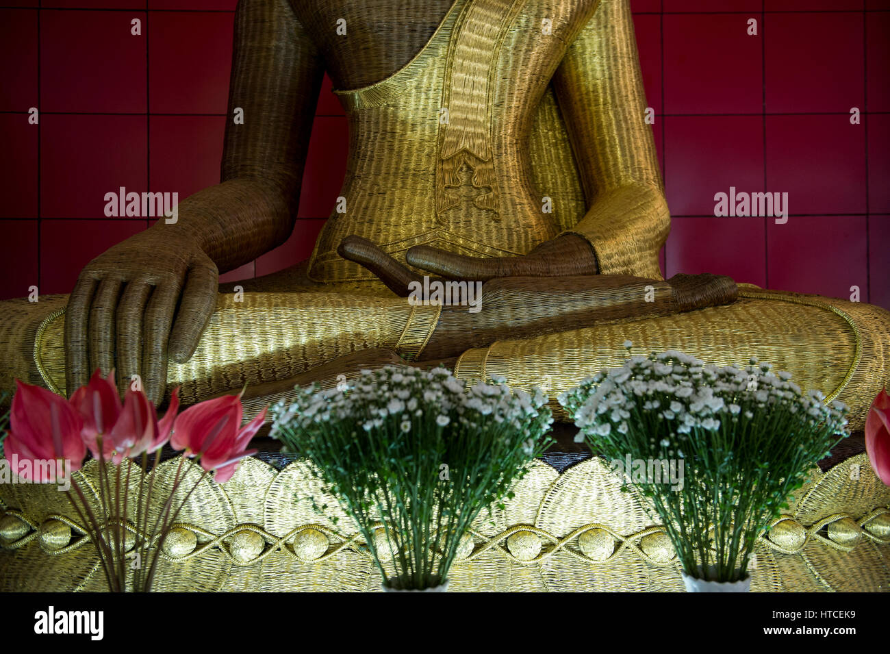 Myanmar (formerly Burma). Bamboo Buddha at Taung Pauk Kyaung Monastery ...