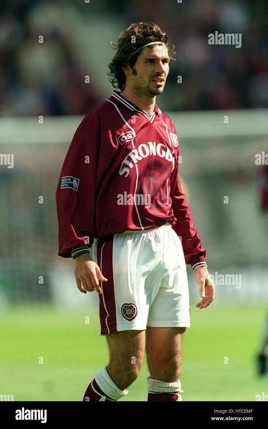 STEPHANE ADAM HEART OF MIDLOTHIAN FC 14 August 1999 Stock Photo - Alamy