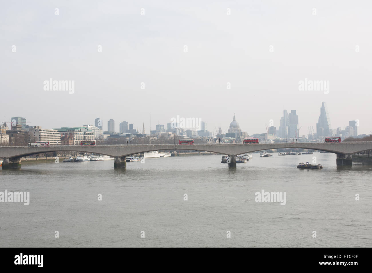 London Bridge and View of London City Stock Photo - Alamy