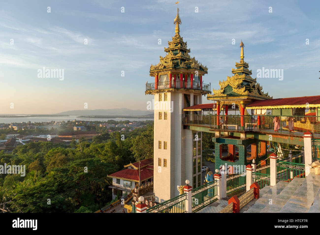 Myanmar (formerly Burma). Mon State. Mawlamyine (Moulmein). Pagoda Paya ...