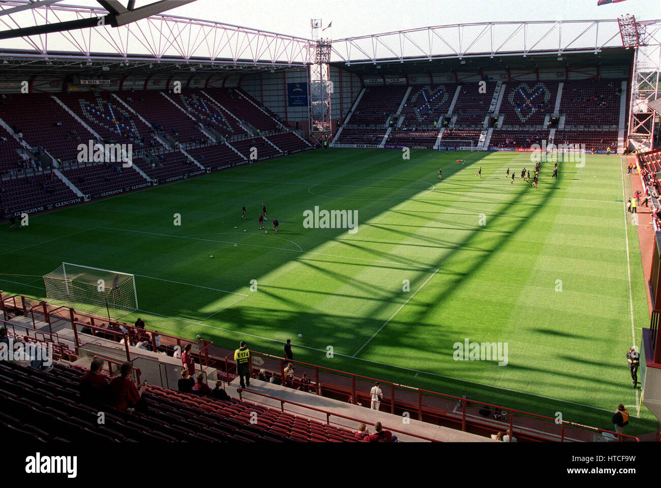 TYNECASTLE STADIUM HEARTS OF MIDLOTHIAN FC 22 August 1999 Stock Photo ...