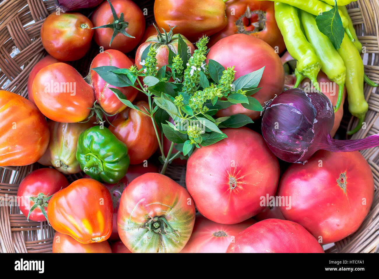 Close up of many fresh red tomatoes big fruit type Stock Photo - Alamy