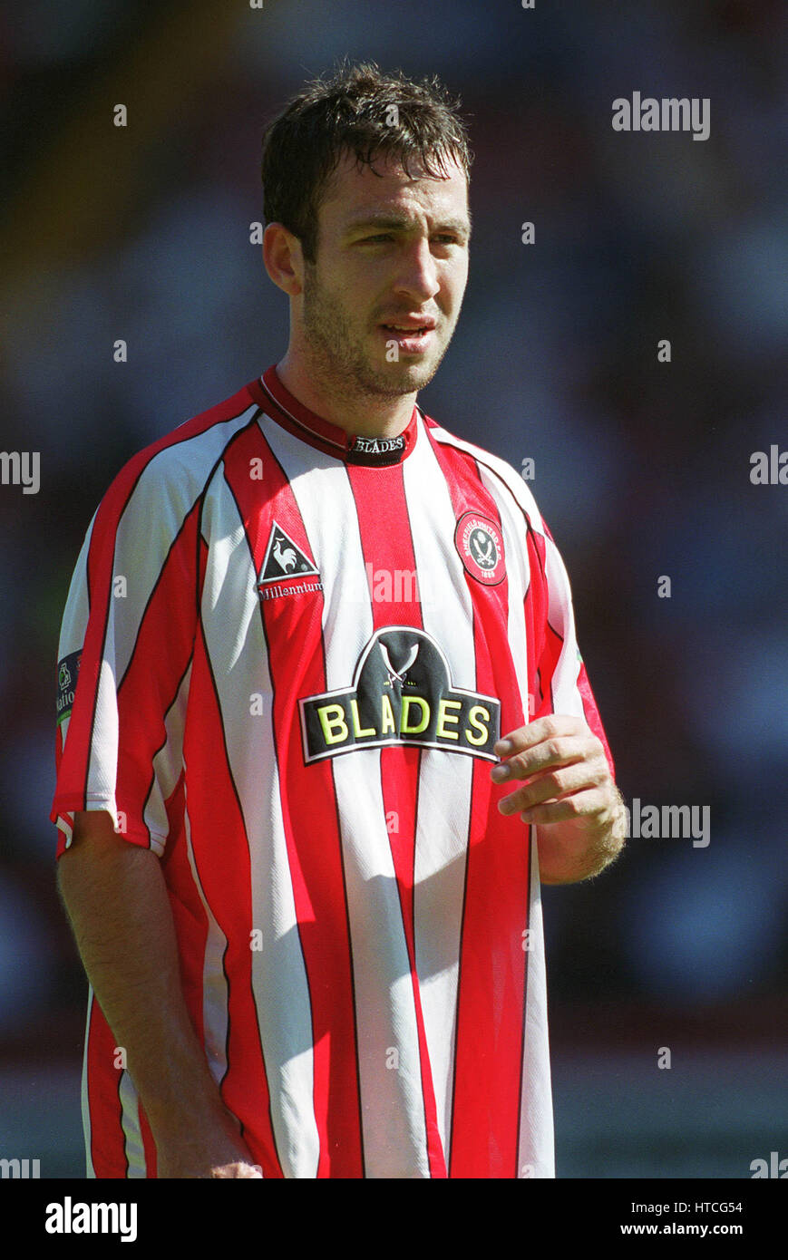 SHAUN DERRY SHEFFIELD UNITED FC 04 September 1999 Stock Photo - Alamy