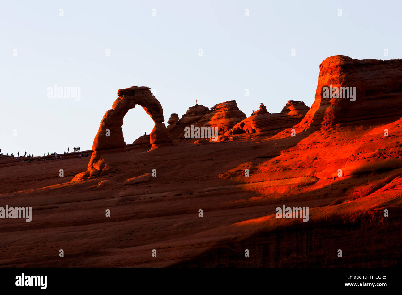 Delicate Arch at sunset, Arches National Park, UT, USA Stock Photo - Alamy