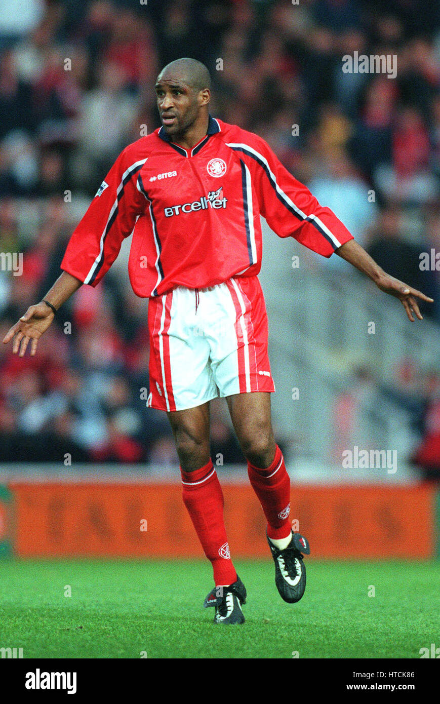 BRIAN DEANE MIDDLESBROUGH FC 30 October 1999 Stock Photo - Alamy