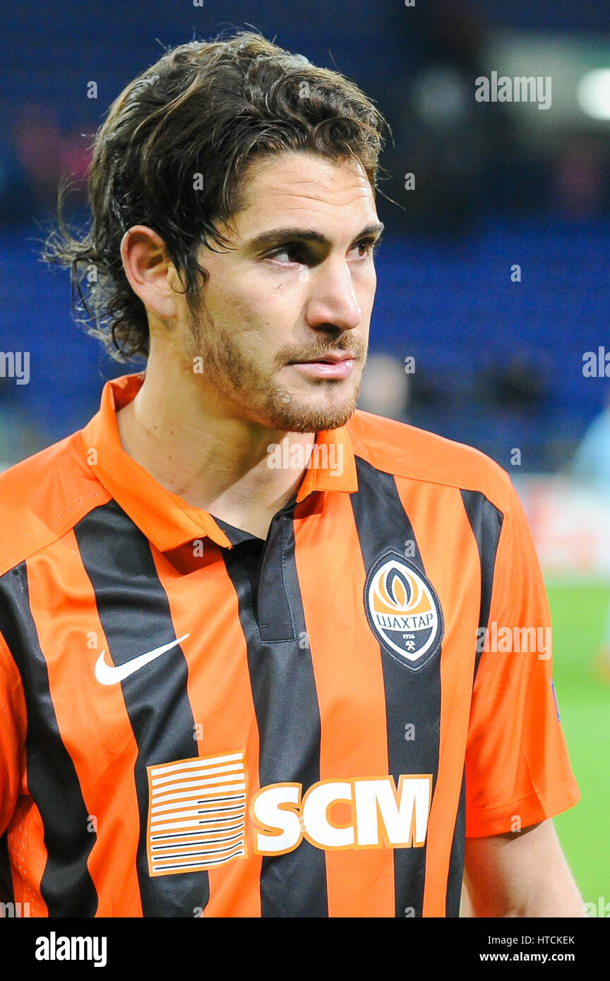 Kharkiv, Ukraine - February 23, 2017 - Gustavo Blanco Leschuk in action ...