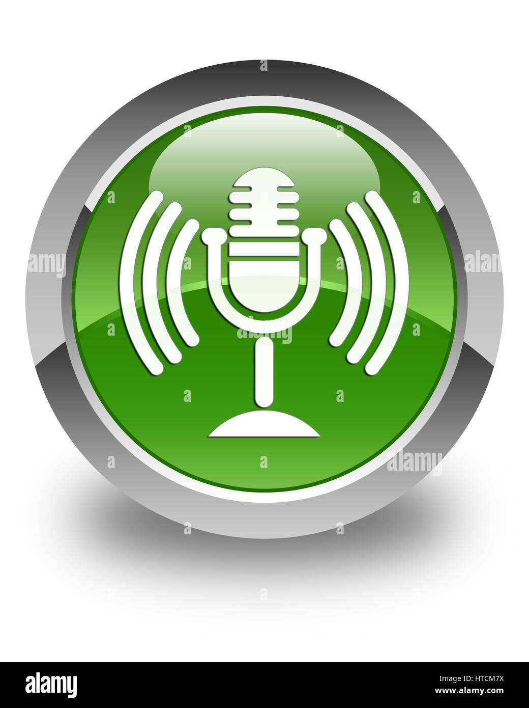 Microphone isolated green hi-res stock photography and images - Alamy