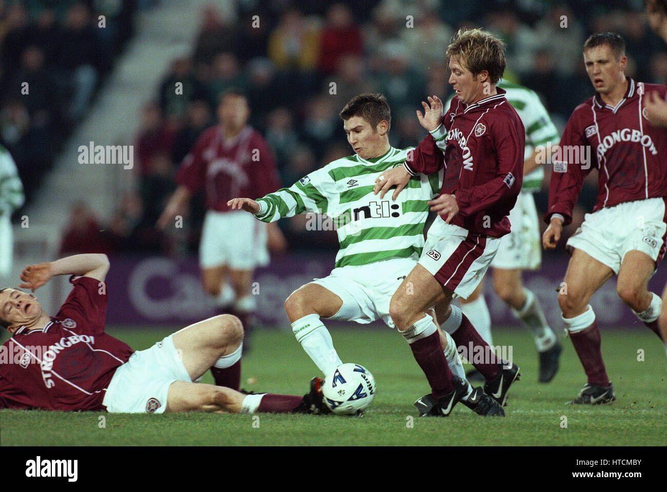 MARK BURCHILL FULTON & LOCKE HEARTS V CELTIC 20 November 1999 Stock ...