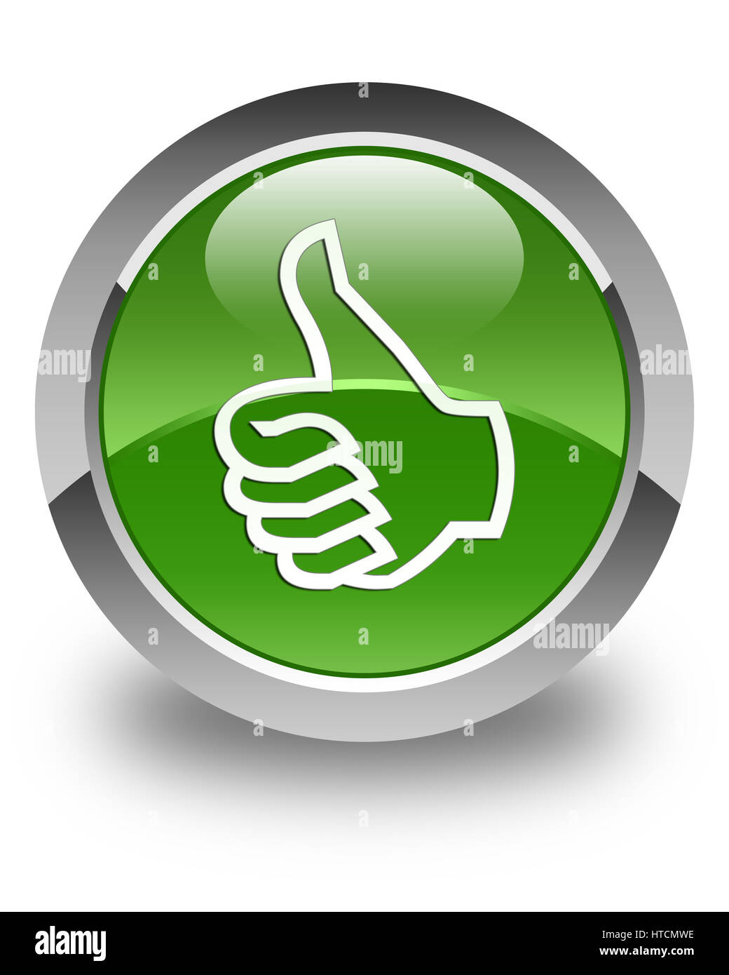 Green Thumbs Up Symbol