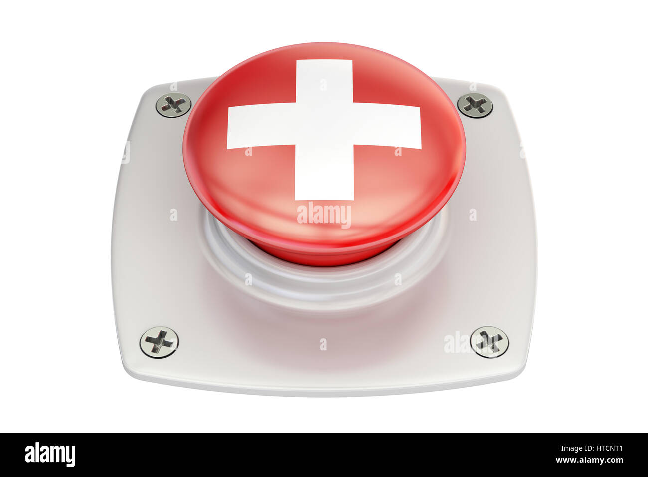 Switzerland flag push button, 3D rendering Stock Photo - Alamy