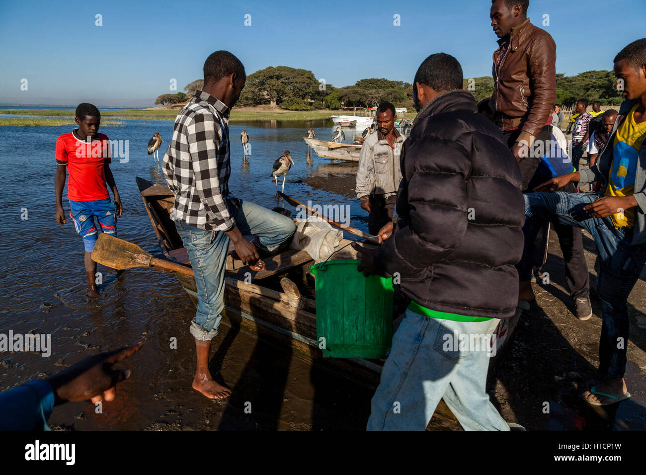 Local Fishermen Sell Their Catch From Their Boats At The Fish Market On ...