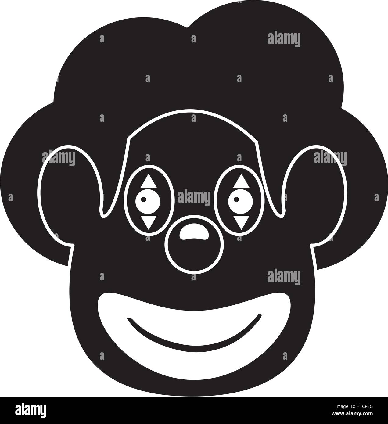 face clown april fool day pictogram Stock Vector Image & Art - Alamy