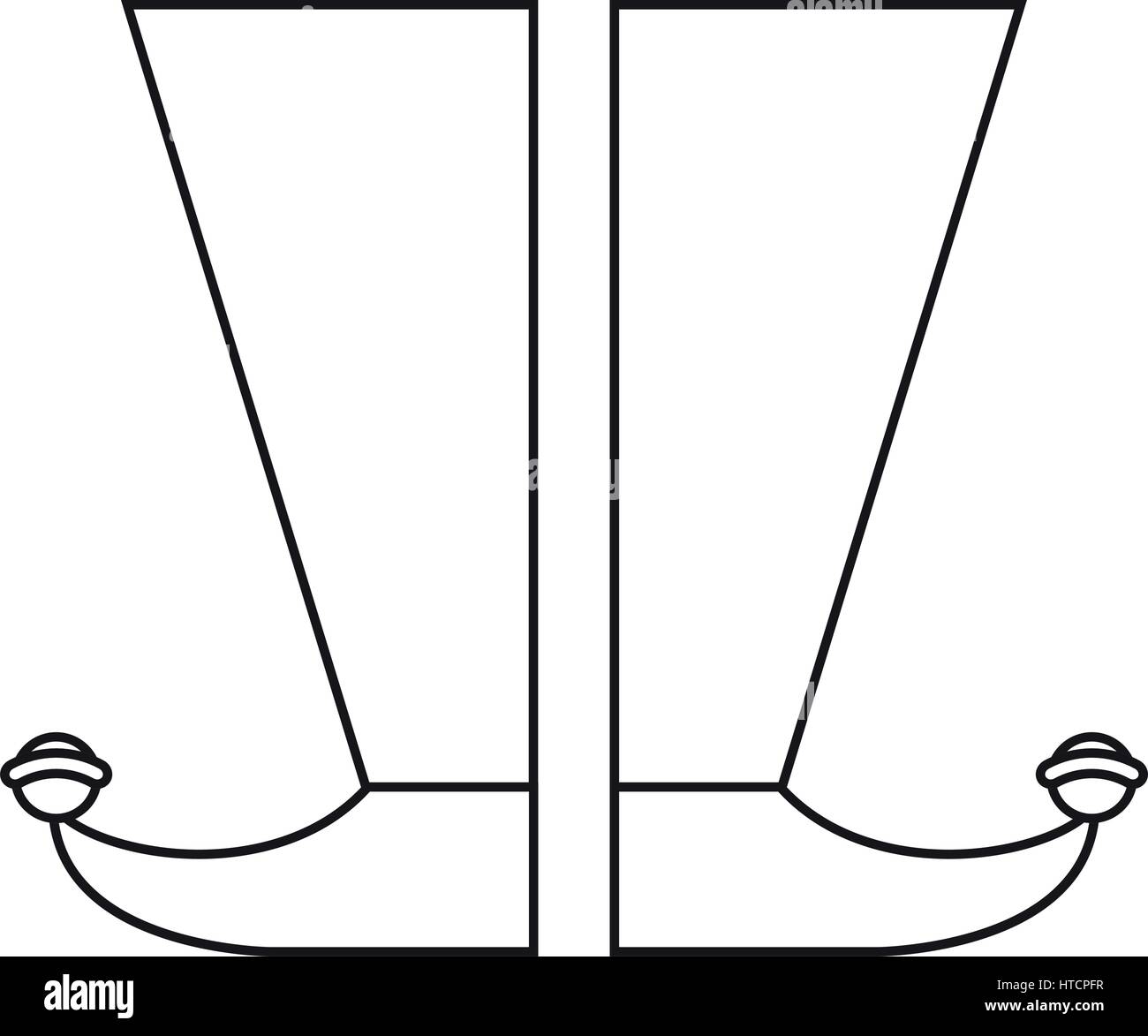 jester boots shoes image thin line Stock Vector Image & Art - Alamy