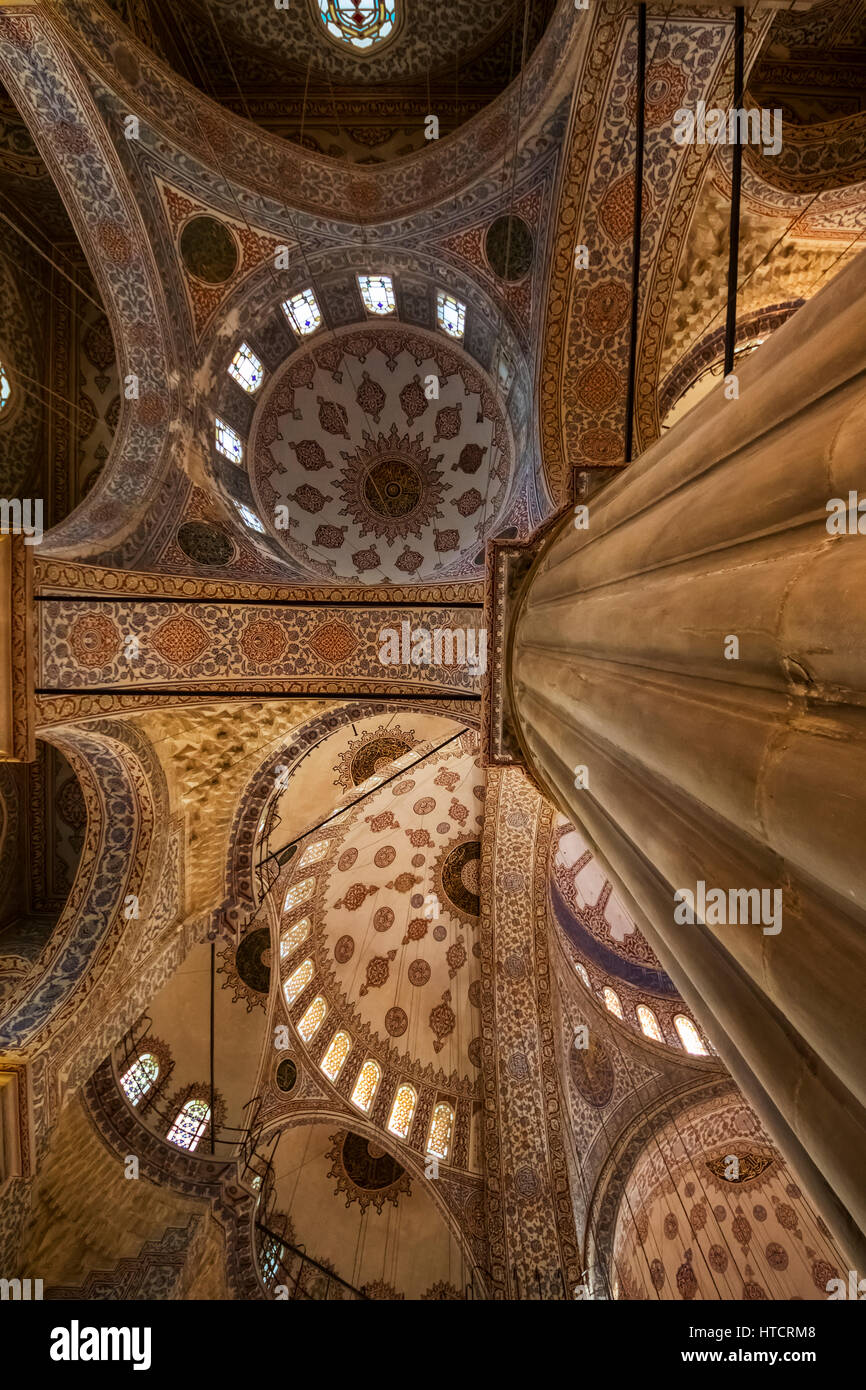 Interior view of the central dome and it's supporting structure of ...