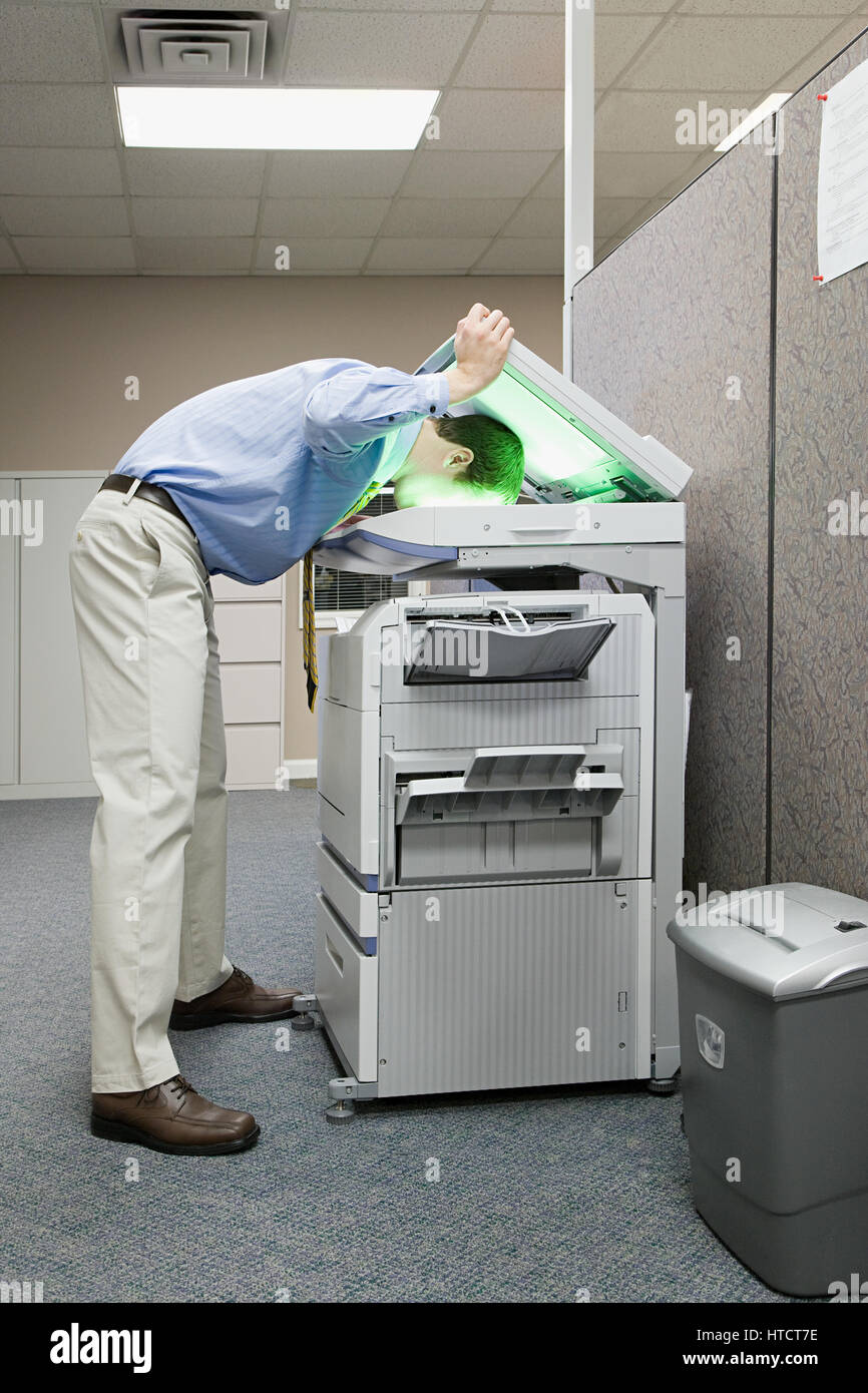 Photocopying machine green office hi-res stock photography and images ...