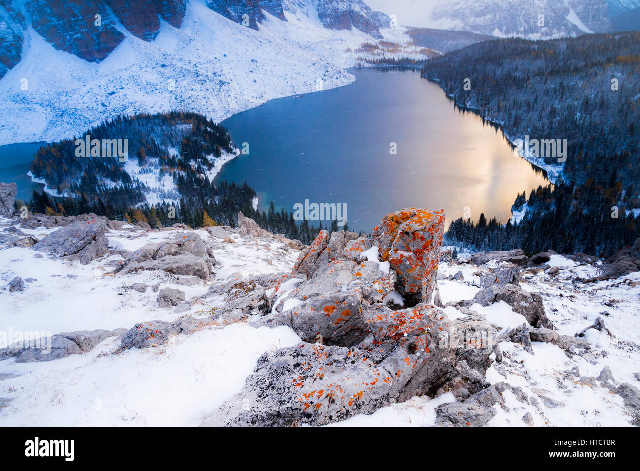 Cerulean Lake from the Nublet, Mount Assiniboine Provincial Park ...