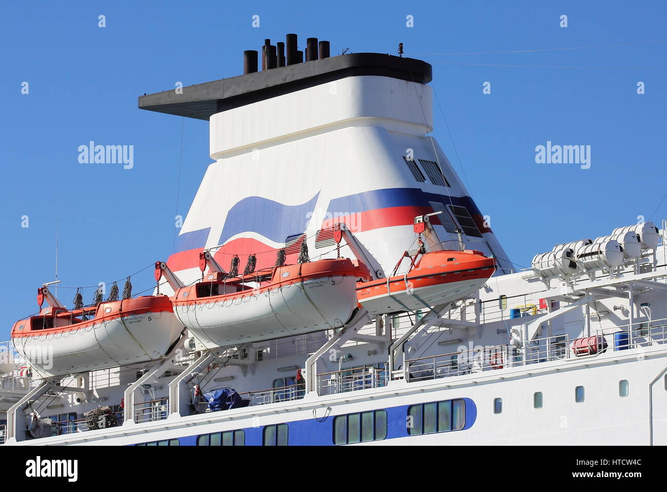 Ferry lifeboats hi-res stock photography and images - Alamy