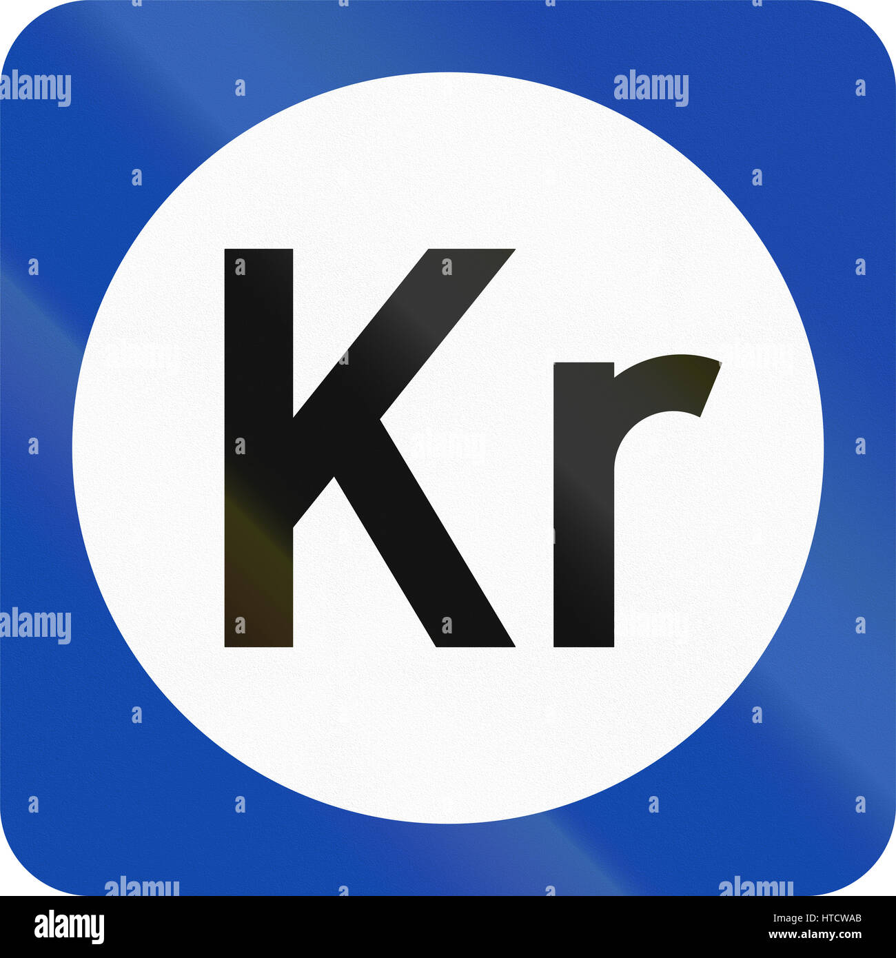 Norwegian road sign - Toll road sign Stock Photo - Alamy