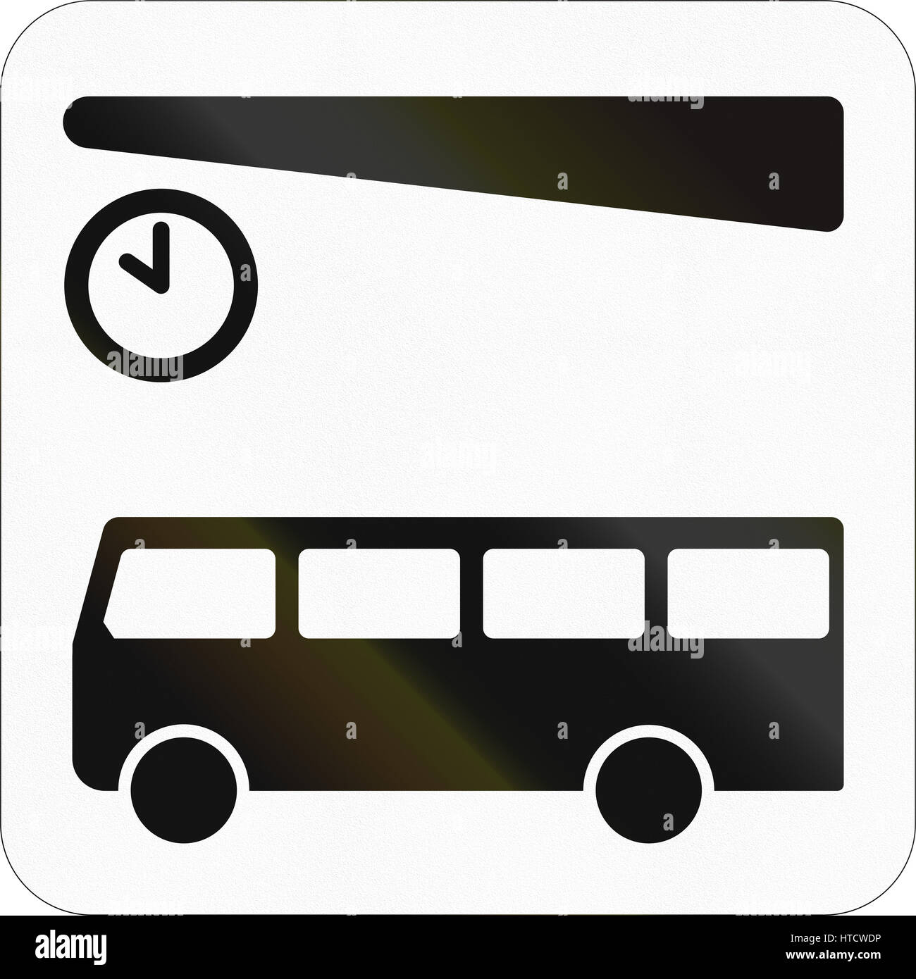 Other Norwegian information road sign - Bus station Stock Photo - Alamy