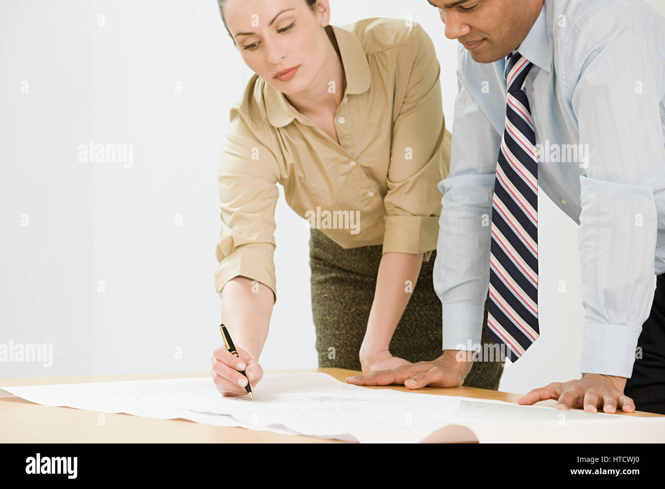 Two architects working Stock Photo - Alamy