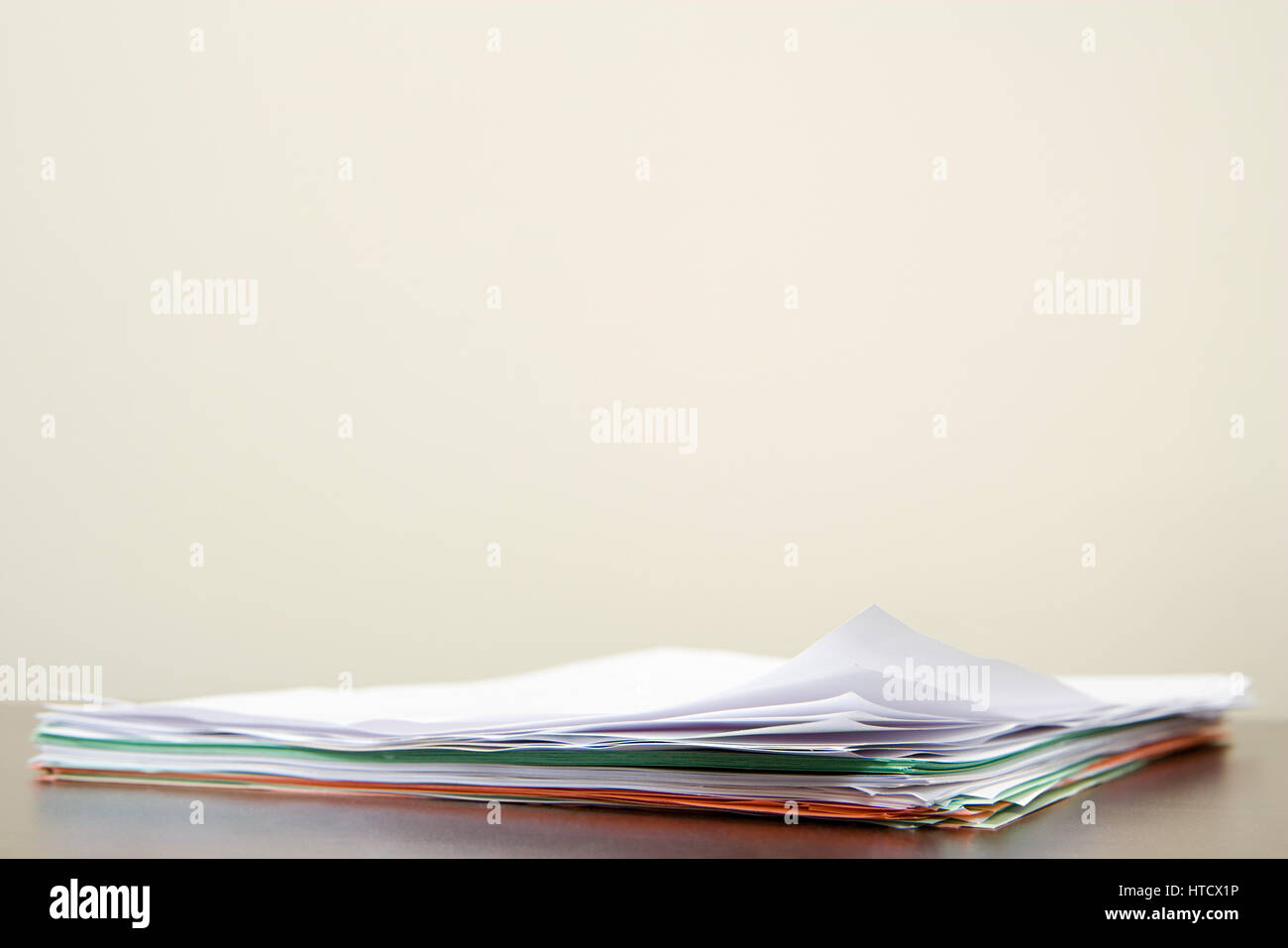 Paperwork on a desk Stock Photo - Alamy