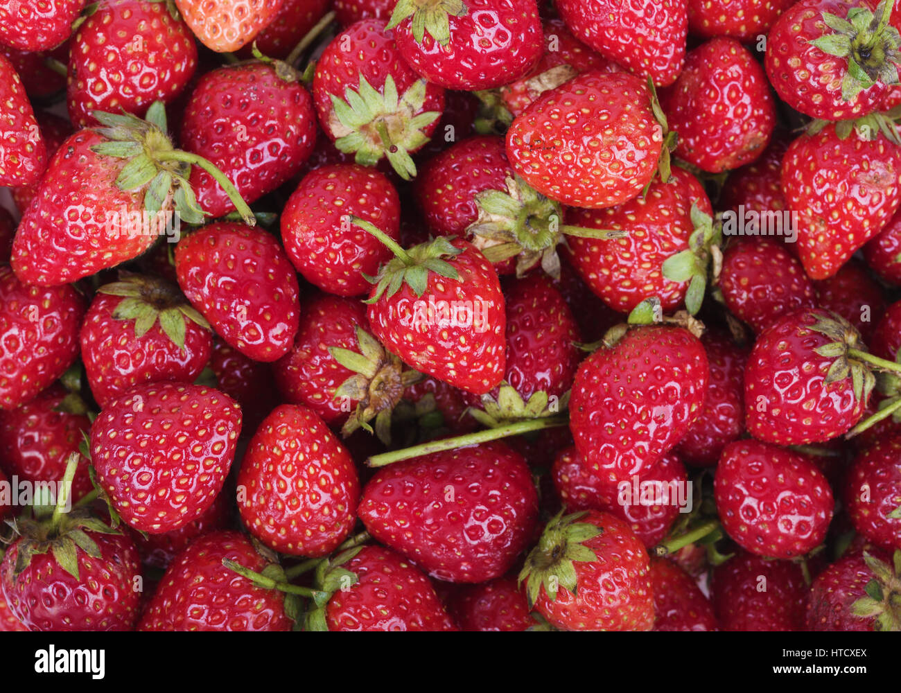 Fresh ripe strawberry for background Stock Photo - Alamy