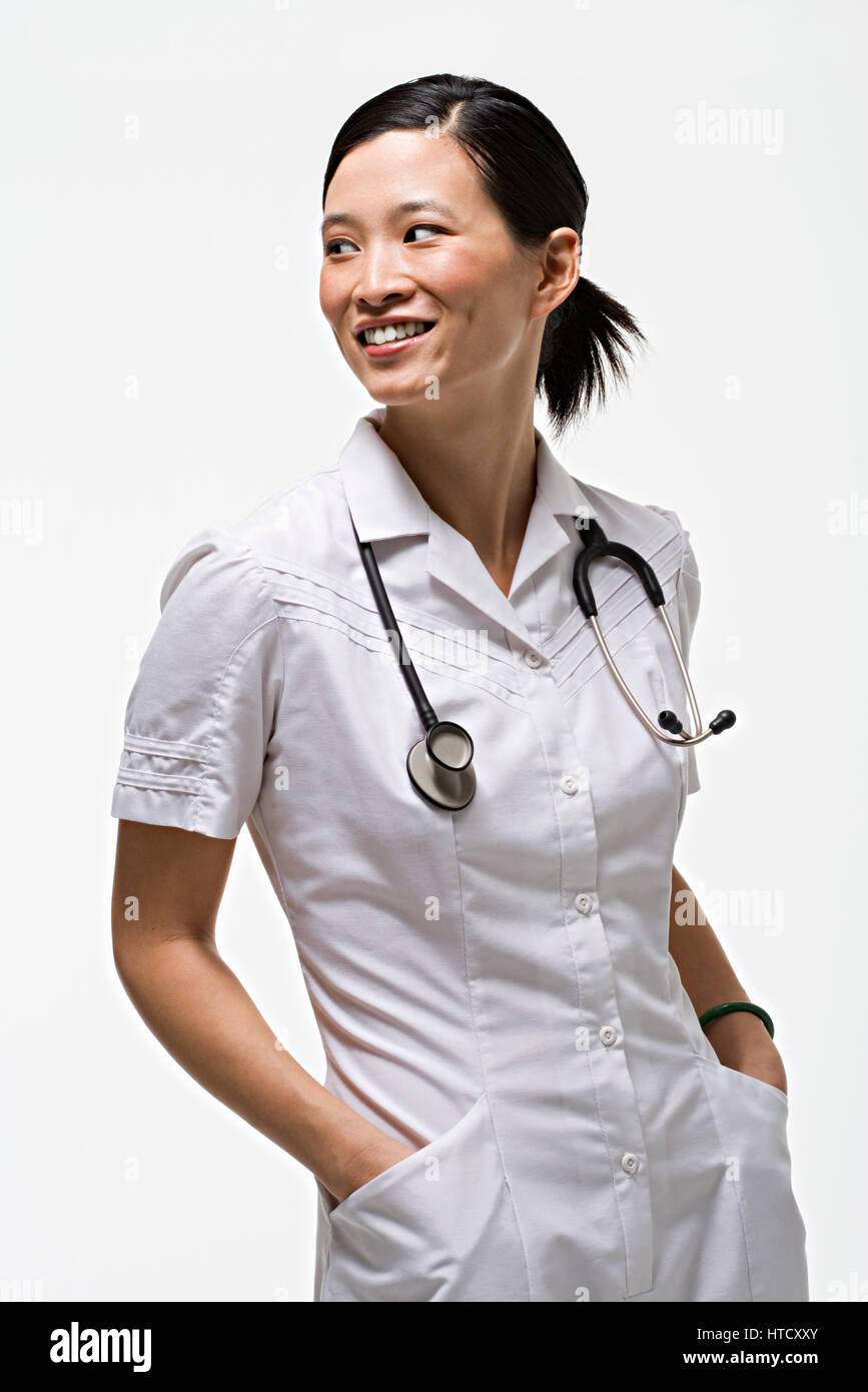 Portrait of a nurse Stock Photo - Alamy