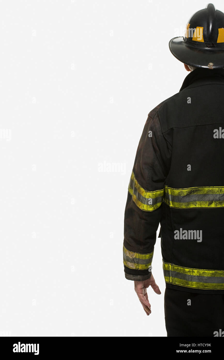 Portrait of a firefighter Stock Photo - Alamy
