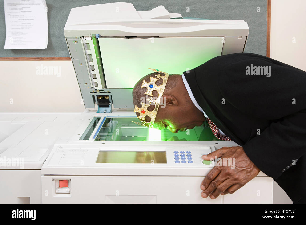 Man photocopying face Stock Photo - Alamy