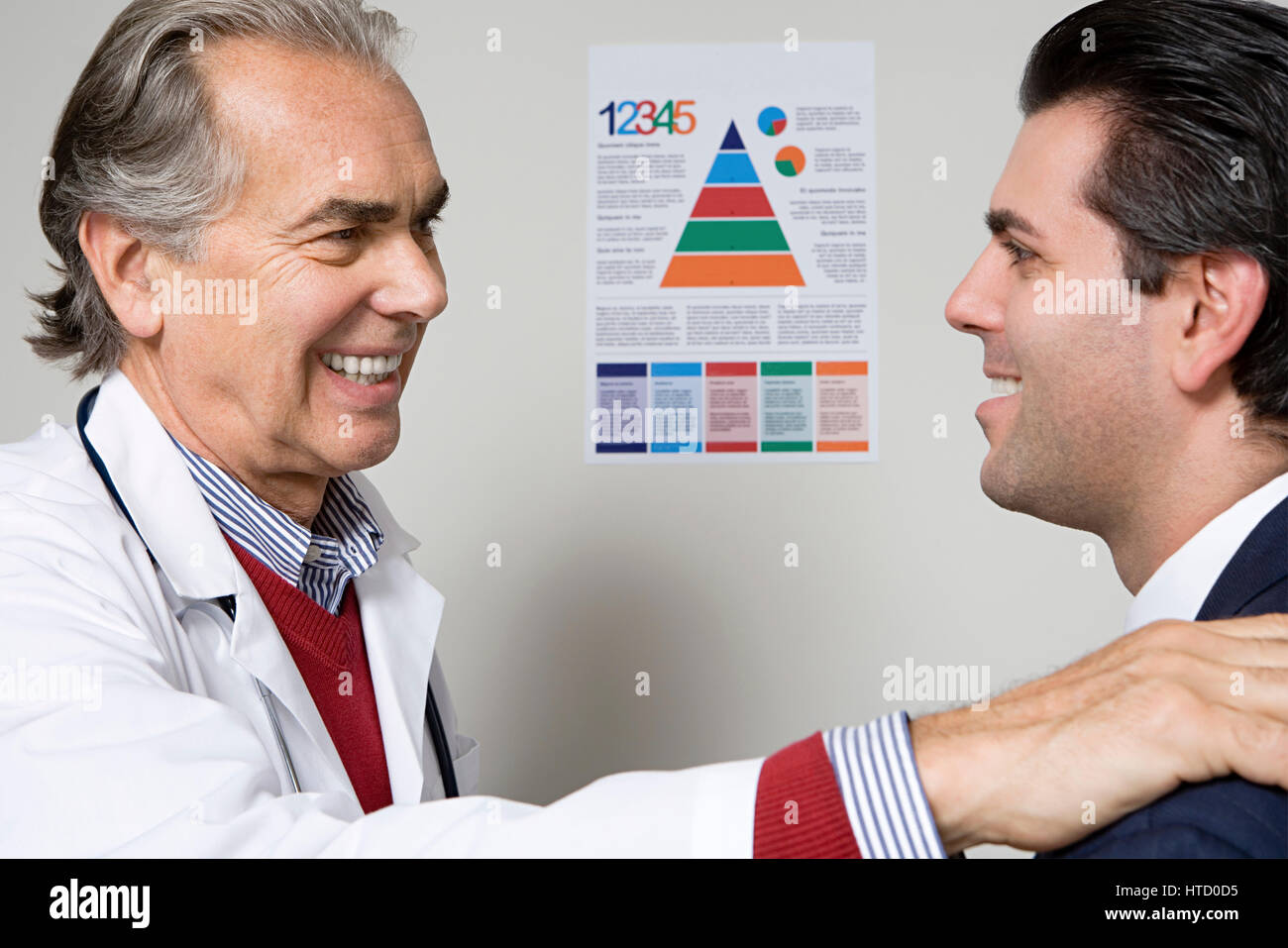 Doctor with a male patient Stock Photo - Alamy