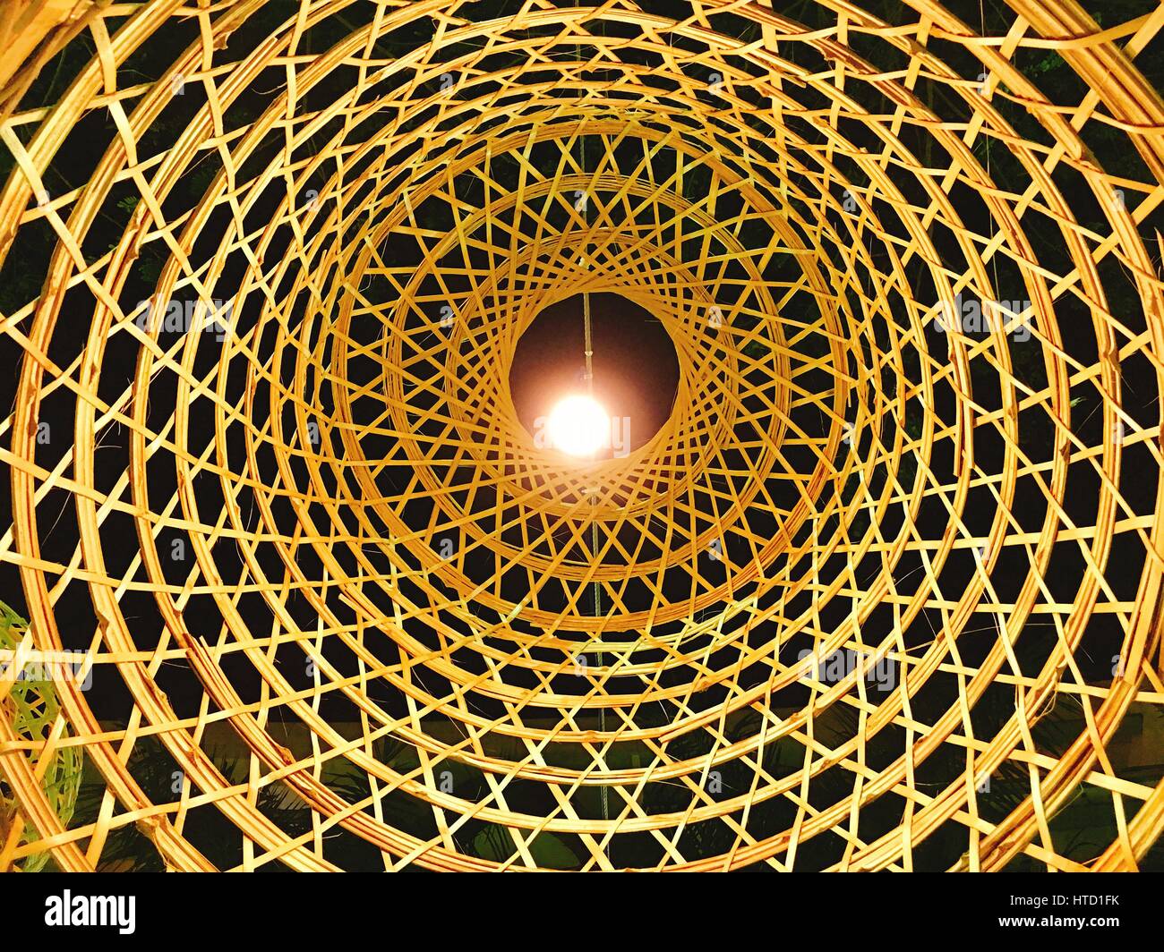 Bamboo electric lantern texture Stock Photo - Alamy