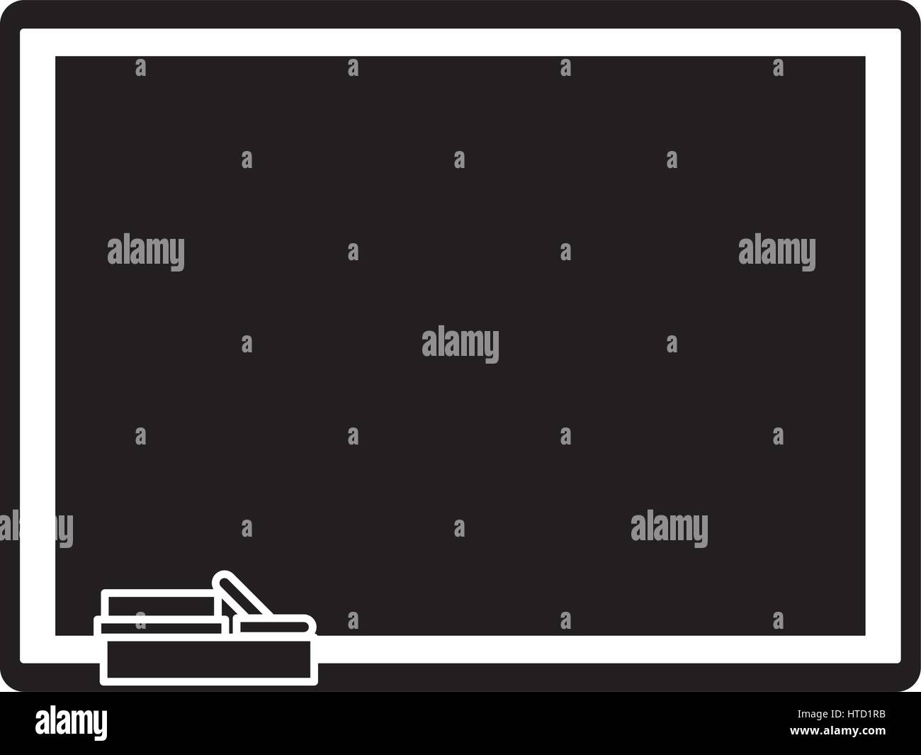 chalkboard eraser chalk pictogram Stock Vector Image & Art - Alamy