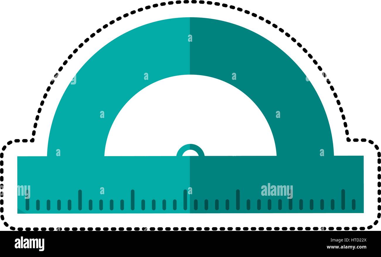 cartoon geometry protactor school Stock Vector Image & Art - Alamy